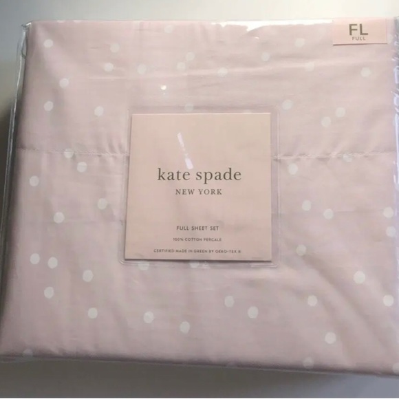 kate spade | Bedding | Kate Spade Ny Percale Cotton Soft Pink Confetti ...